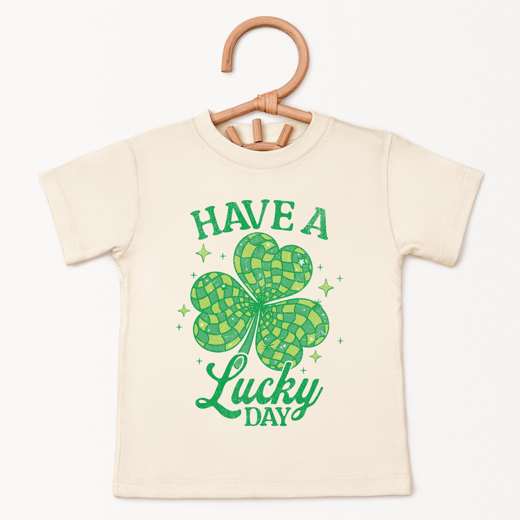 Have A Lucky Day Disco Distressed - Toddler Short Sleeve Graphic T-Shi