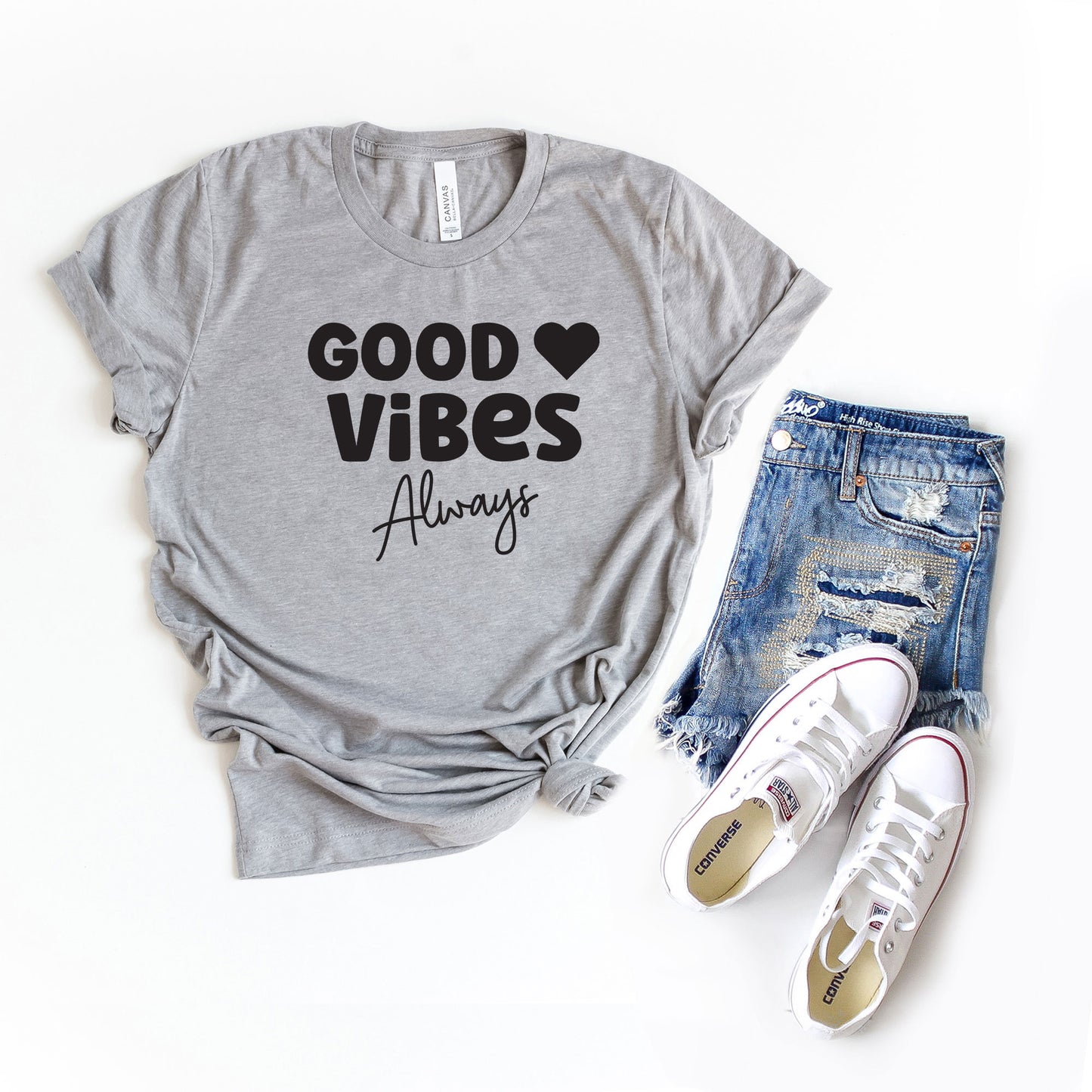 Good Vibes Always | Short Sleeve Graphic Tee – Simply Sage Market
